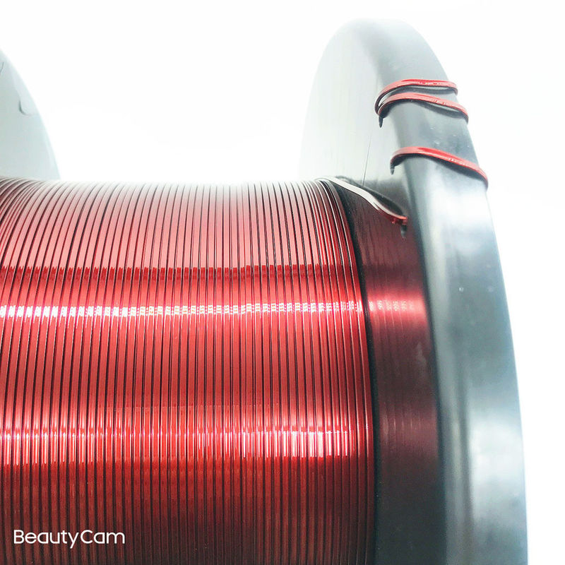 Imide 0 8mm 2mm Enamelled Flat Copper Wire For Motor Winding