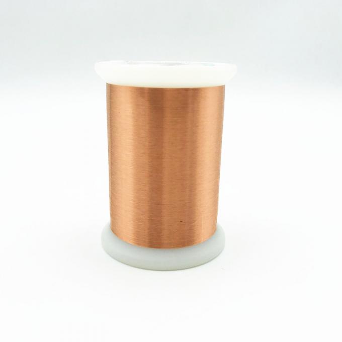 Awg 48 G1 Class 155 Ultra Fine Copper Wire Enamel / Copper Magnet Wire ...